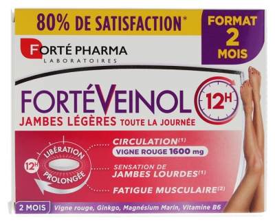 Forté Pharma Fortéveinol 12H - 60 Comprimés à Libération Prolongée ...