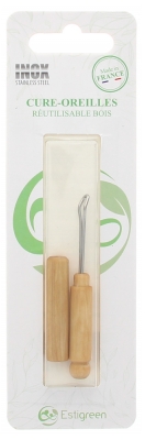 Estigreen Cure-Oreilles Réutilisable Inox & Bois ...