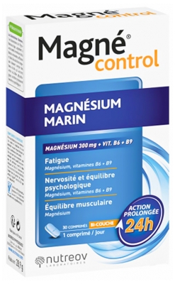 Nutreov Magné Control Magnésium Marin Fatigue 30 Comprimés ...