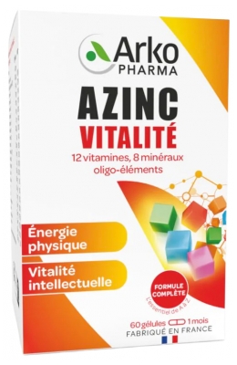 Arkopharma Azinc Vitalité Adulte 60 Gélules | parapharmacielafayette.com