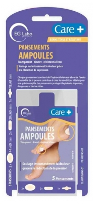 Care+ Pansements Ampoules 3 Formats 5 Pansements ...