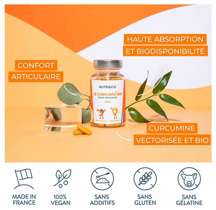 Nutri&Co Curcuma Bio Haute Absorption 60 Gélules ...