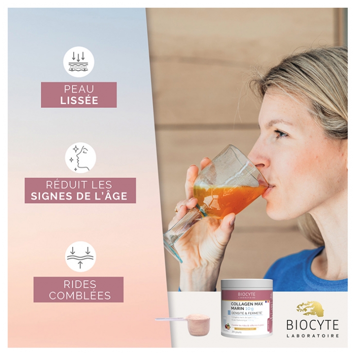 Biocyte Collagen Max Marin Goût Passion 20 Doses de 11 g ...