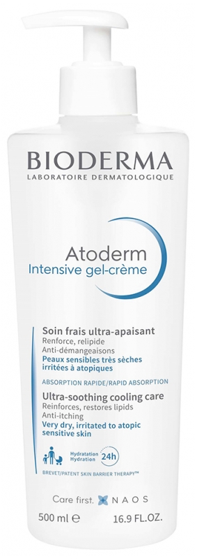 Bioderma Atoderm Gel-Crème Hydratant Anti-Démangeaisons Visage et Corps ...