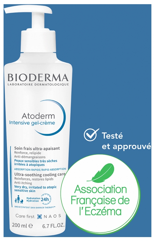 Bioderma Atoderm Gel-Crème Hydratant Anti-Démangeaisons Visage et Corps ...