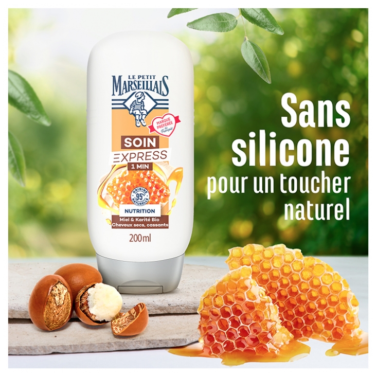 Le Petit Marseillais Soin Express 1 Min Nutrition Miel & Karité Bio ...