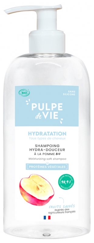 Pulpe de Vie Shampoing Pomme Hydratant Doux Bio 400 ml ...