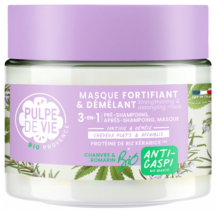 Pulpe de Vie Masque Capillaire Chanvre et Romarin Fortifiant et ...