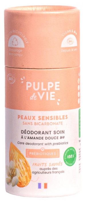 Pulpe de Vie Déodorant Soin Amande Douce Bio 50 Grammes ...