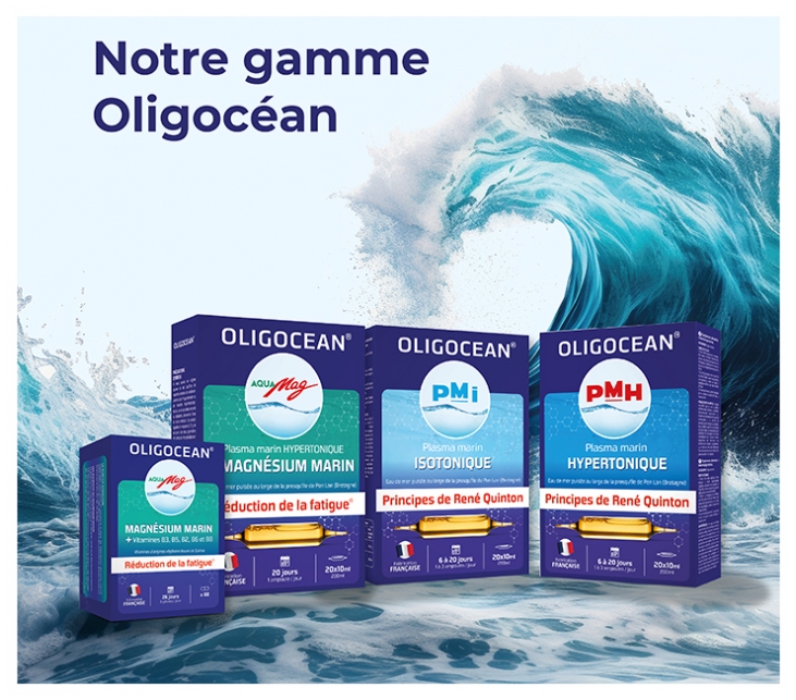 Oligocean Aqua Mag Plasma Marin Hypertonique + Magnésium Marin 20 ...
