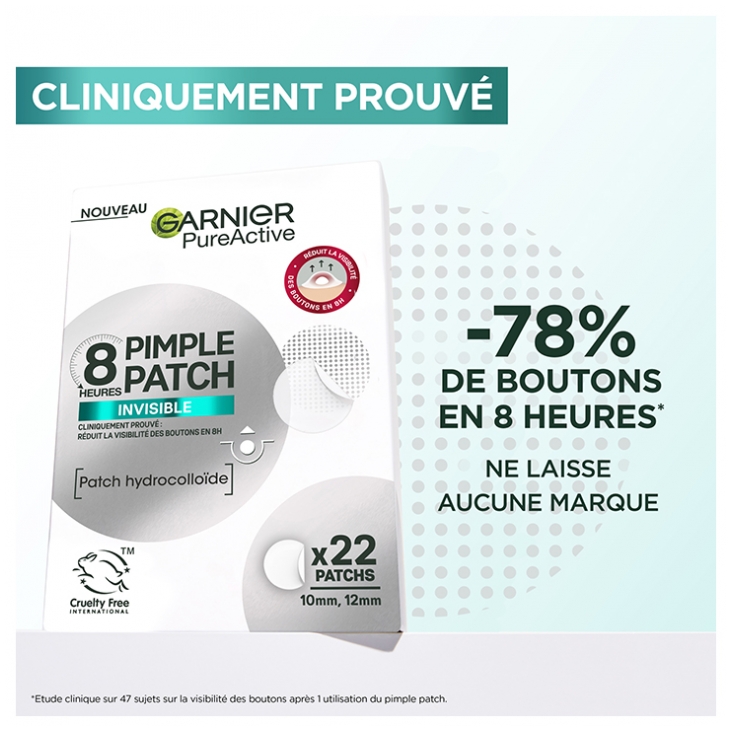 Garnier PureActive Pimple Patch 8H Invisible 22 Patchs ...