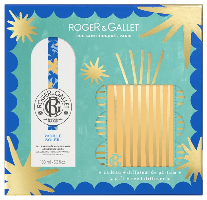 Roger & Gallet Vanille Soleil Eau Parfumée 100 ml + Diffuseur de Parfum ...
