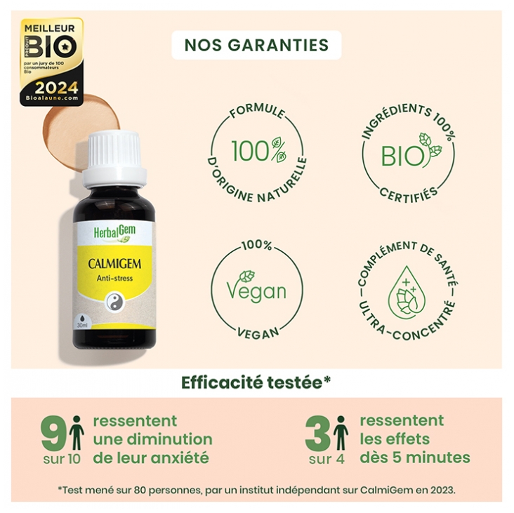 HerbalGem Calmigem Concentré de Bourgeons Frais Bio 30 ml ...