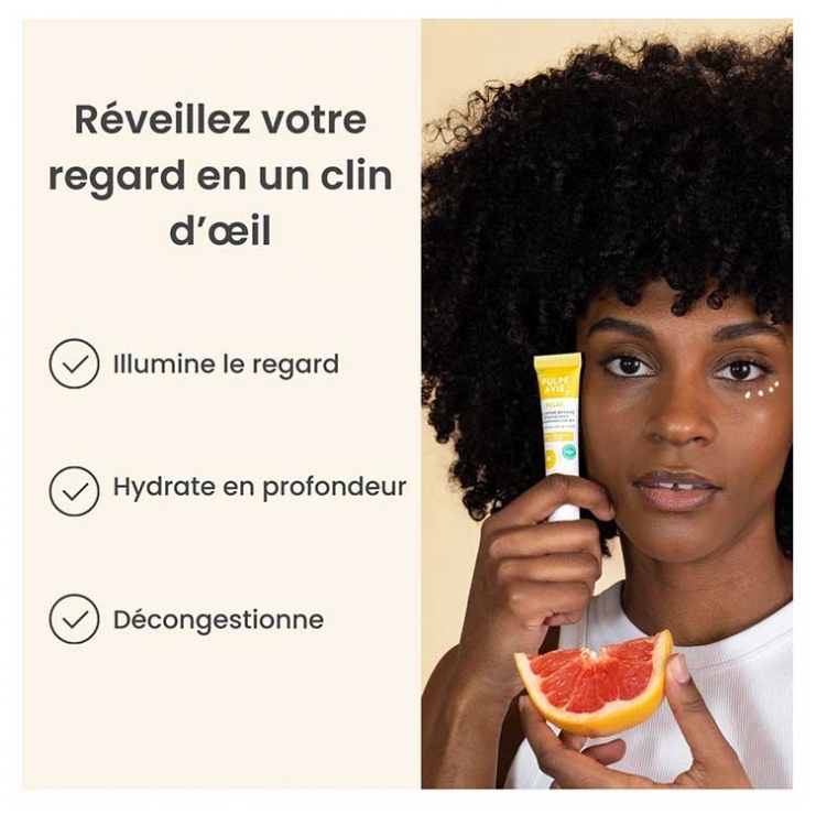Pulpe de Vie Éclat Gel Crème Regard Défatiguant Tous Types de Peaux Bio ...