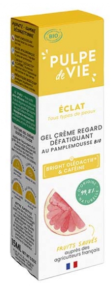Pulpe de Vie Éclat Gel Crème Regard Défatiguant Tous Types de Peaux Bio ...