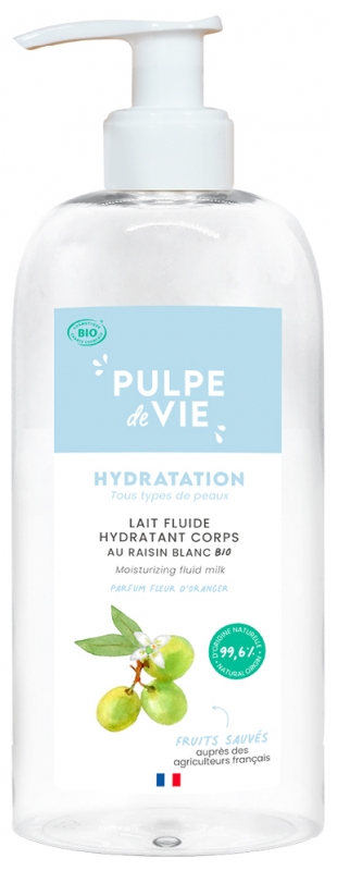 Pulpe de Vie Lait Corps Fleur d'Oranger Hydratant Bio 400 ml ...